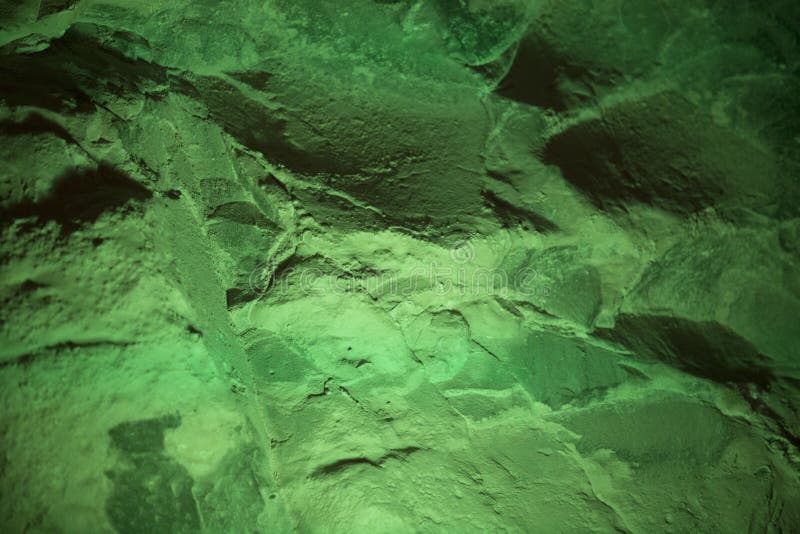 Abstract Background of a Stone Wall in the Color of a Forest Gre Stock ...