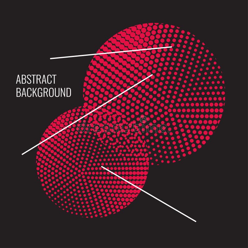 Abstract Background with Straight Lines and Geometric Objects in ...