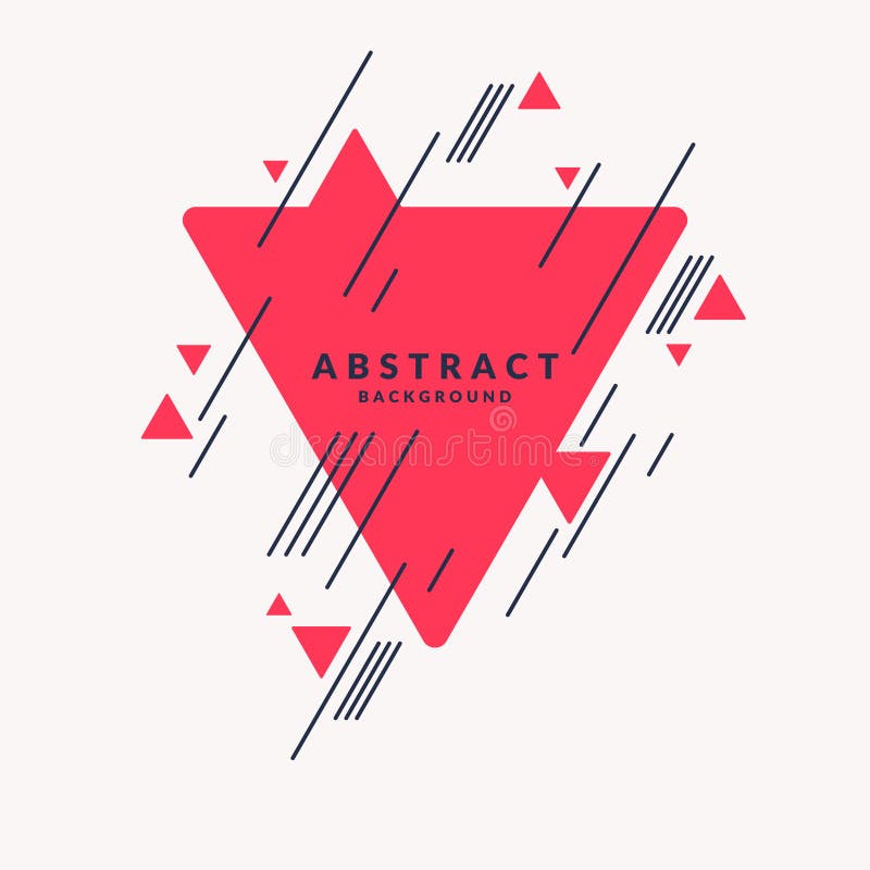 Abstract Background with Straight Lines and Geometric Objects in ...