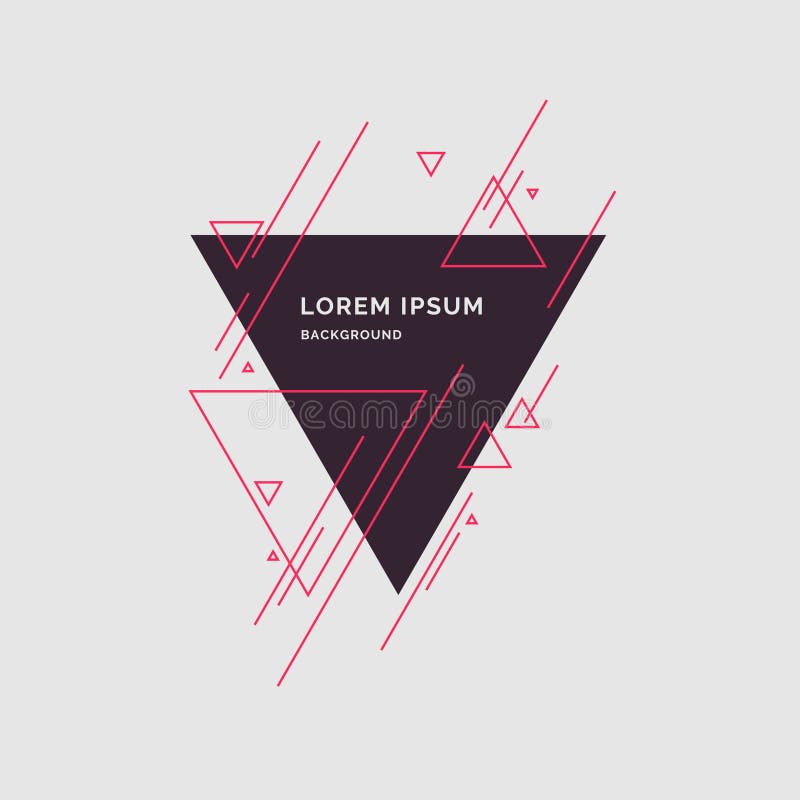 Abstract Background with Straight Lines and Geometric Objects in ...