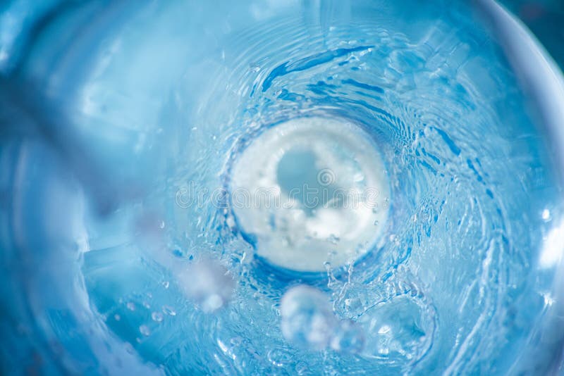 Abstract Background with a Stream of Blue Clear Liquid Stock Photo ...