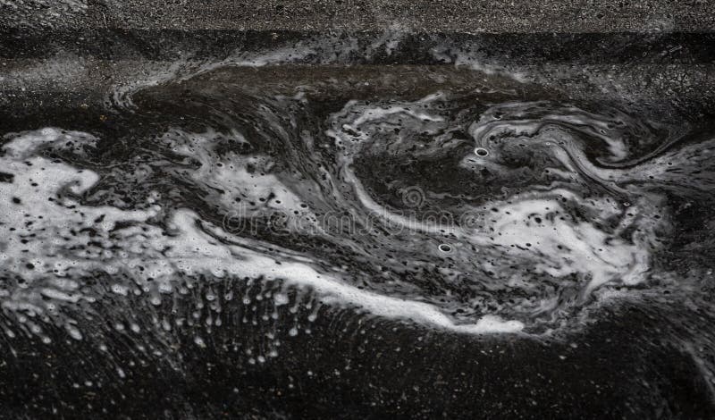 Abstract Background from a Stream of Water Running Down the Drain on ...