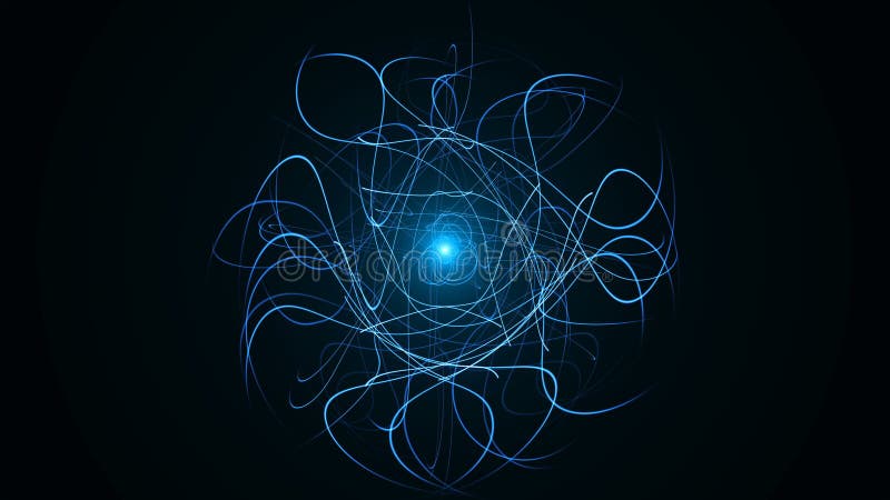 Abstract Background with Strings Sphere Stock Illustration ...