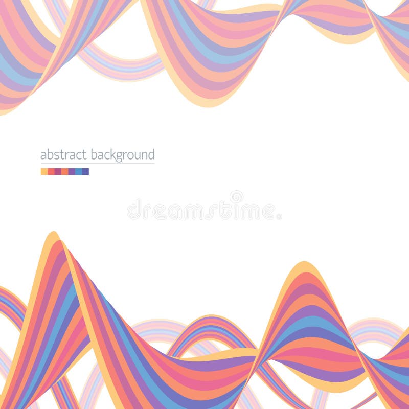 Abstract Background with Striped Ribbons Stock Vector - Illustration of ...