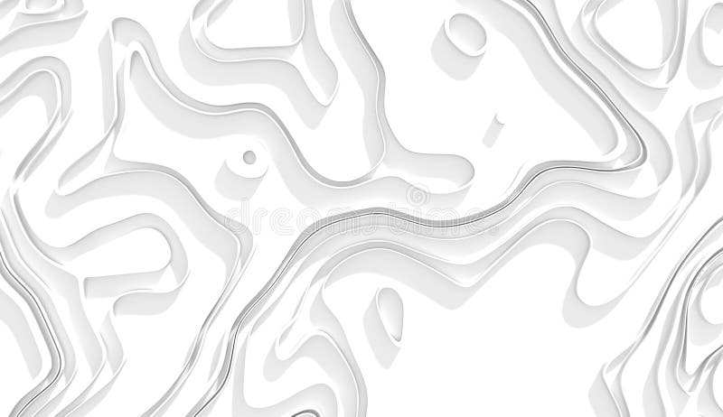 Abstract Background with Stripes or Curved Lines. Relief Map. 3D Render ...
