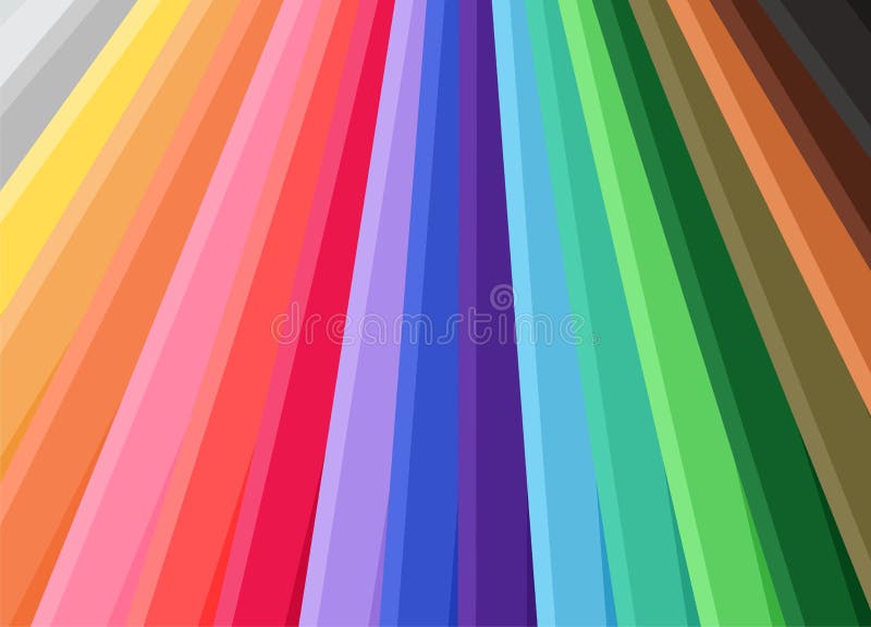 Abstract Background of Stripes of Different Bright Colors Stock Vector ...