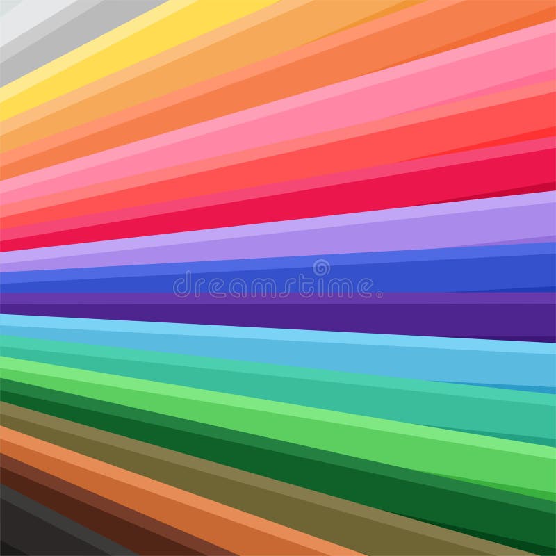 Abstract Background of Stripes of Different Bright Colors, Vector ...