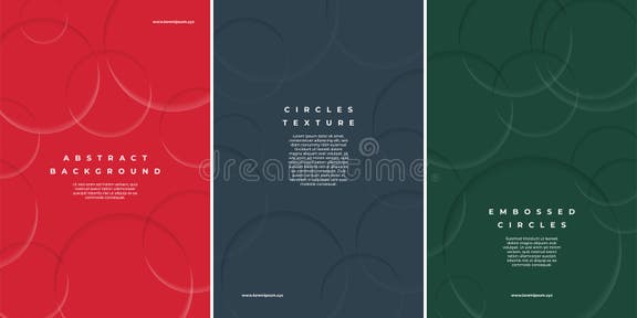 Abstract Background with Stylish Embossed Circle Textures Stock ...