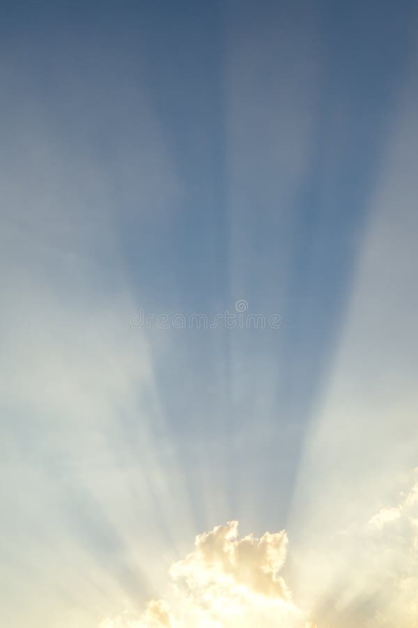 Abstract Background of Sun Light Shining through the Clouds Stock Photo ...