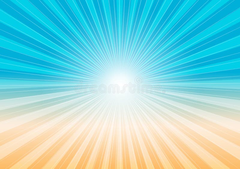 Abstract Background - Sun Rays and Beach Stock Vector - Illustration of ...