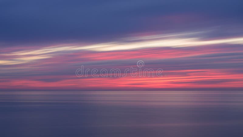 Abstract Background of a Sunset at the Atlantic Ocean Stock Photo ...