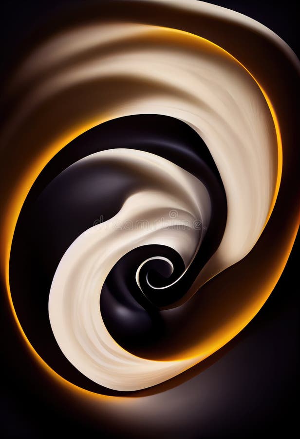 Abstract Background. Swirl Effect. Digital Art Stock Illustration ...