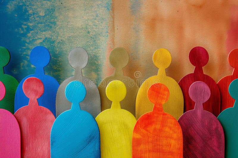 Abstract Background Symbolizing Diversity and Inclusion Stock Image ...