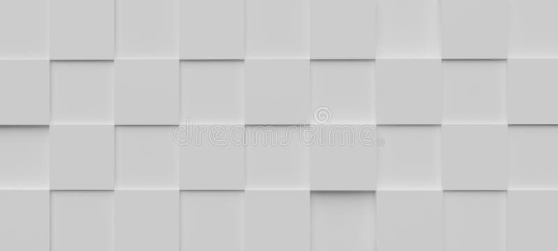 Abstract Background, Symmetrical White Clay Cubes, 3d Render. Digital ...