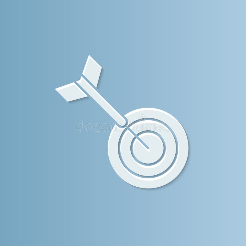 Abstract Background for Target, Paper Cut, Vector Illustrations Stock ...