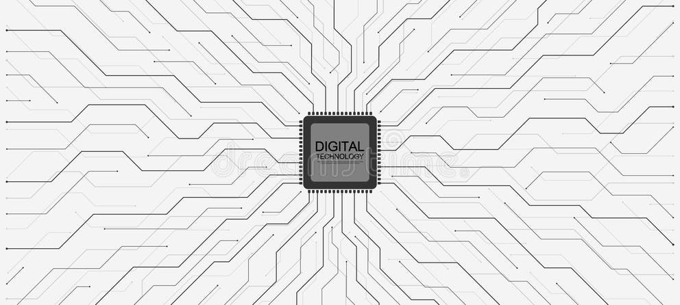 Abstract Background with Technology Circuit Board Texture. Modern ...