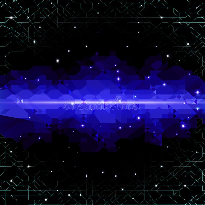 Abstract Background with Technology Cloud Stock Vector - Illustration ...