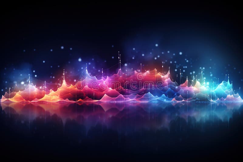 Abstract Background Technology Cloud Networking Generative Ai Stock