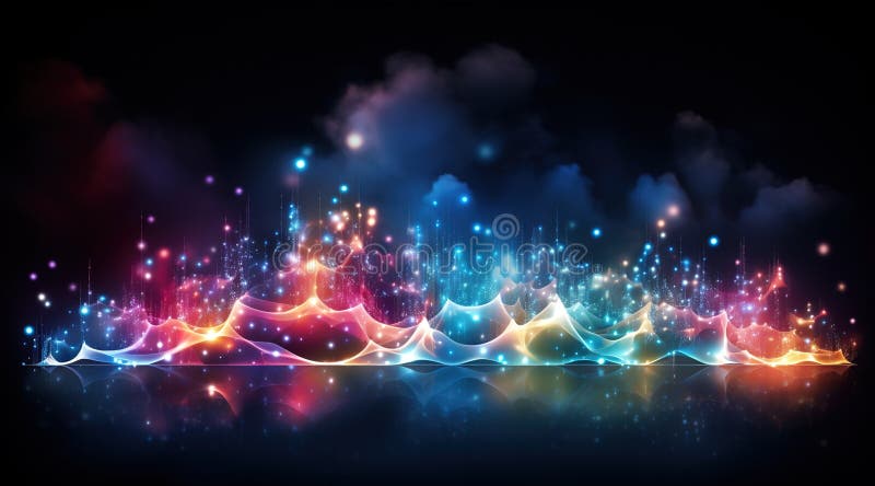 Abstract Background Technology Cloud Networking Generative Ai Stock