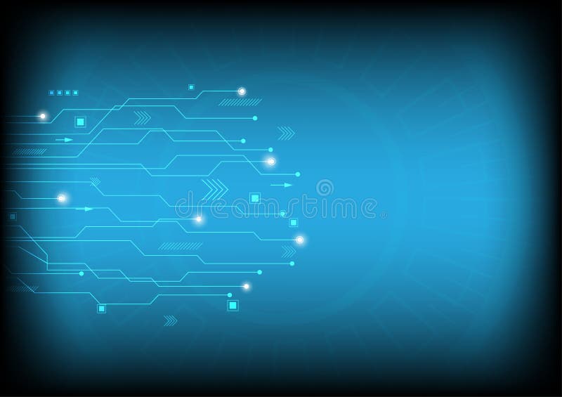 Abstract Hi-tech Background. Future Technology Digital Circuit Network ...
