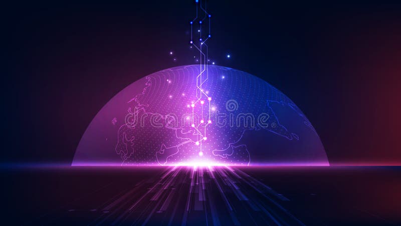 Technology World Background Concept Stock Illustrations – 268,989 ...