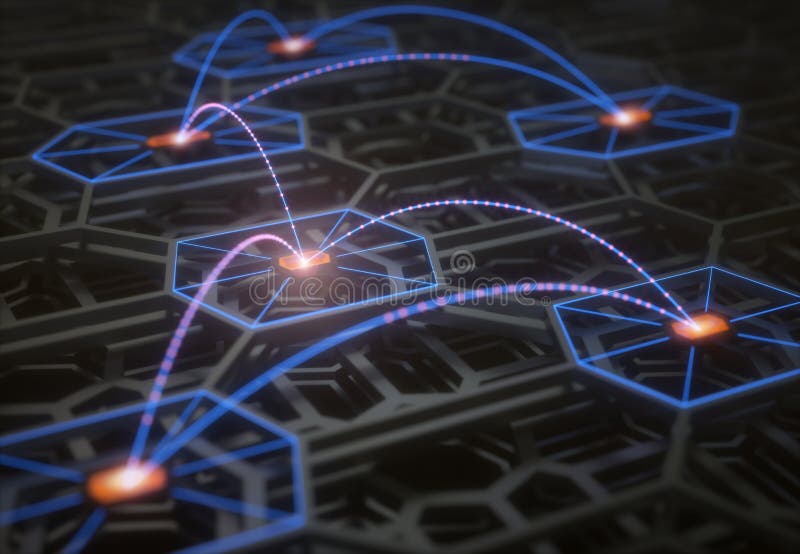Abstract Background Technology Connection Stock Illustration ...