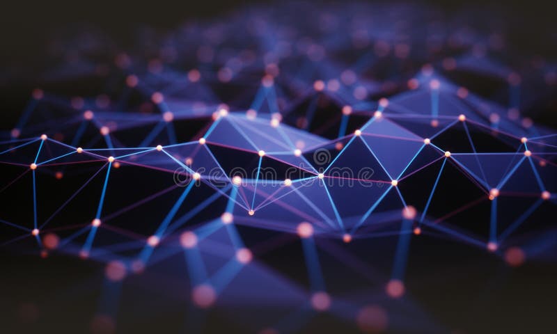 Abstract Background Technology Connection Stock Illustration ...