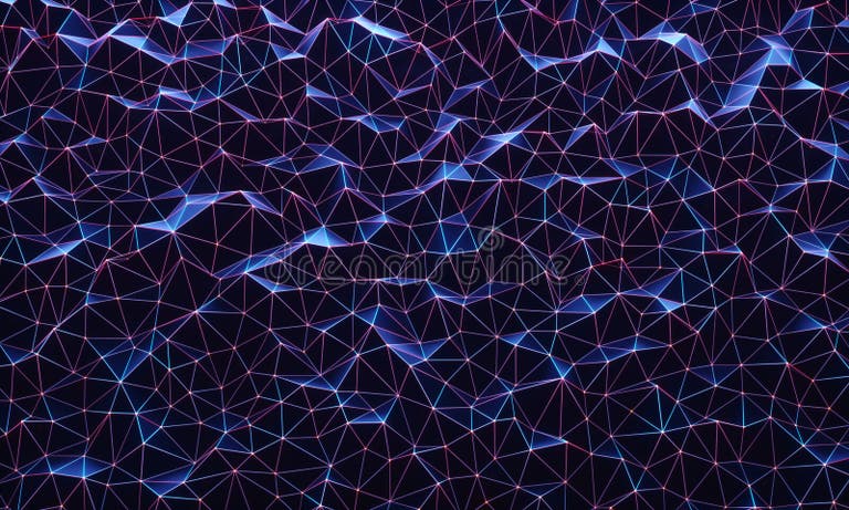 Abstract Background Technology Connection Three Dimensional Mesh Stock ...