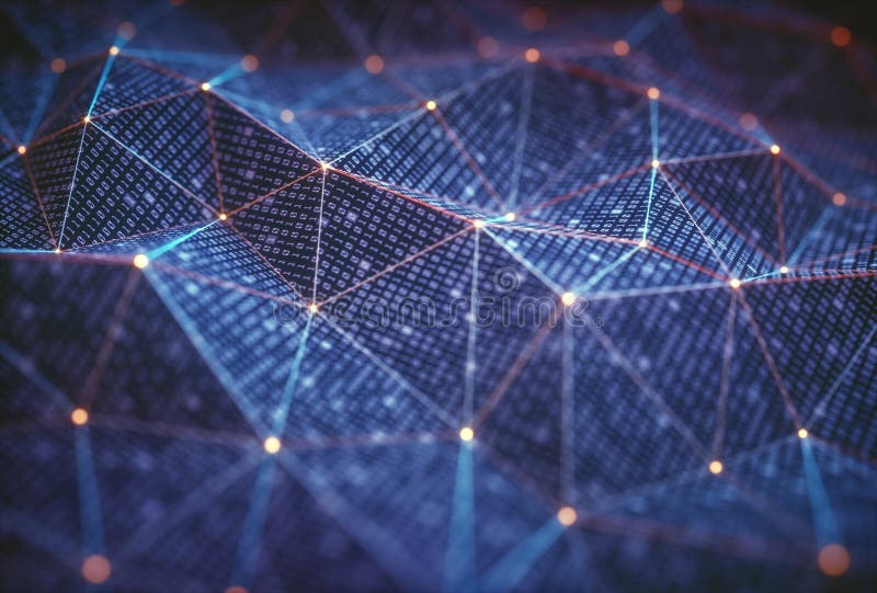 Abstract Background Technology Connection Stock Illustration ...