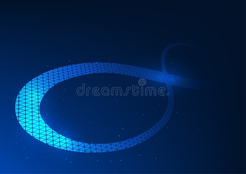 Abstract Background Technology, Infinity Symbol Inside Geometric Shapes ...