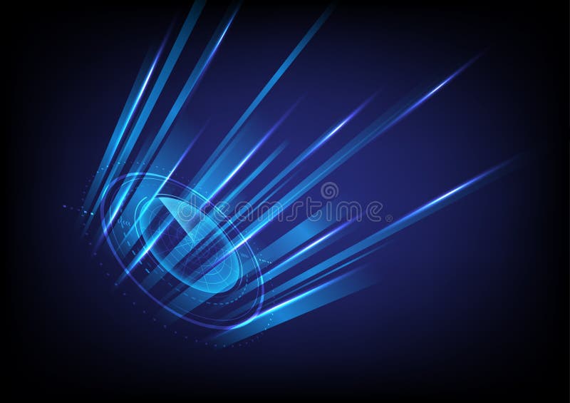 Abstract Background Technology Radar Perspective Triangle and Scan Beam ...