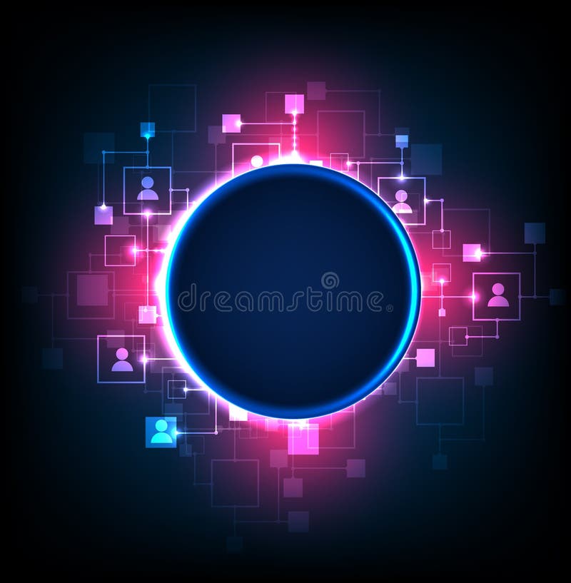 Social Media Vector Background. Network Concept. Stock Vector ...