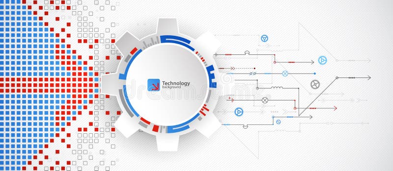 Abstract Background, Technology Theme for Your Business. Stock Vector ...