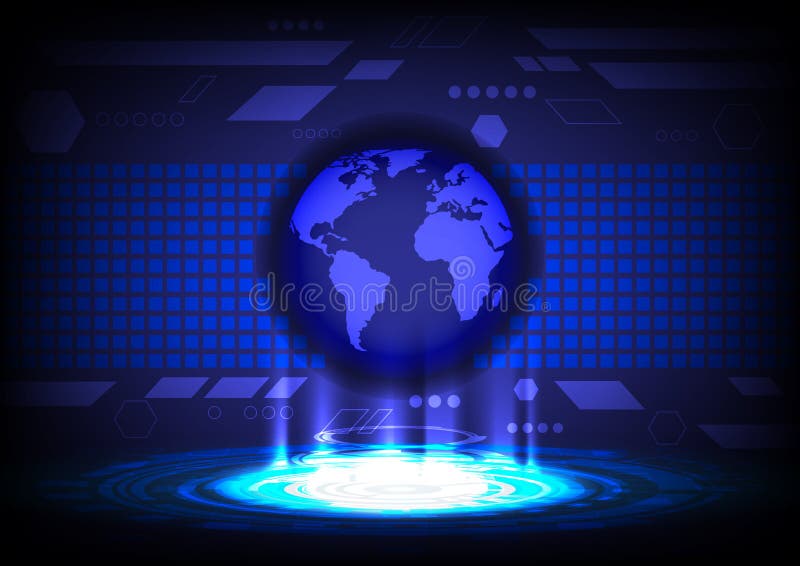 World Abstract Background Technology Concept Vector Stock Vector ...