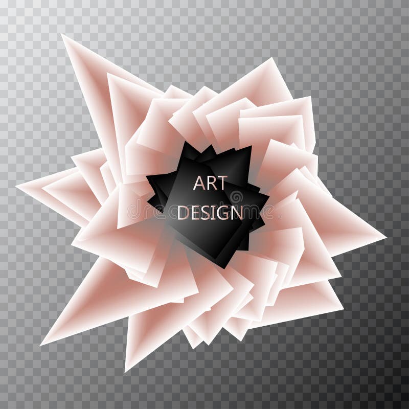 Abstract Background Template. Paper Geometric Polygon and Triangle ...