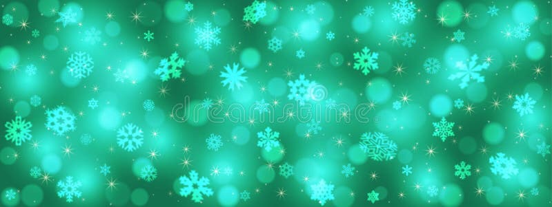Vector Abstract Falling Snowflakes, Glittering Sparkles and Blurry ...