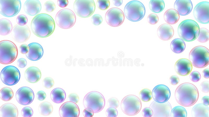 Bubbles Frame Background stock vector. Illustration of bath - 40606831