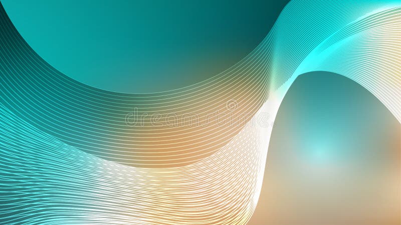 Vector Abstract Wavy Lines Mesh Texture in Teal and Yellow Gradient ...