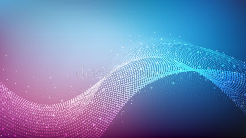 Abstract Dots Mesh in Blue Background Stock Vector - Illustration of ...