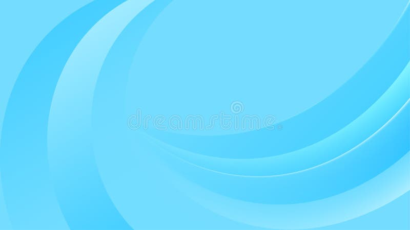 Vector Abstract Smooth Waves in Light Blue Gradient Background Stock ...