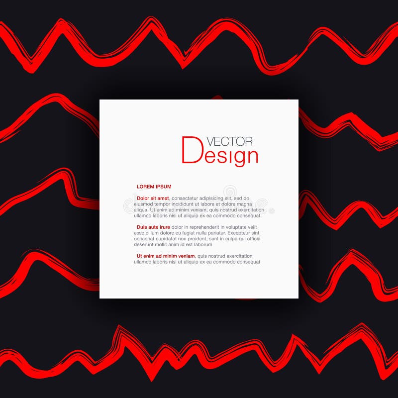 Abstract Background with Text Box Stock Vector - Illustration of ...