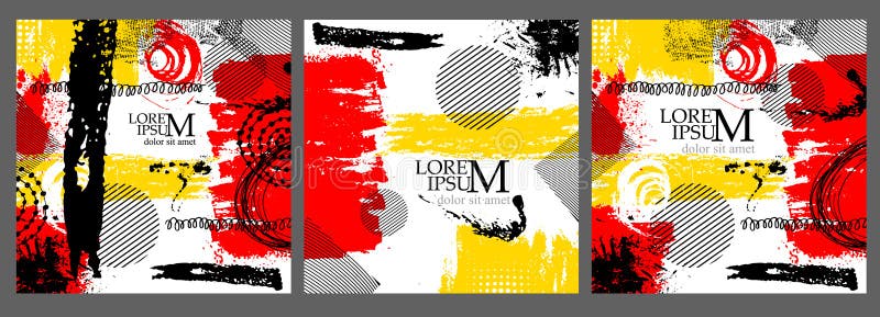 Abstract Background for Text. with Handmade Items. Set of Grunge ...