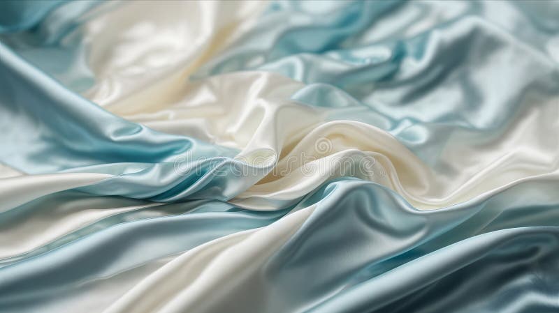 Abstract Background with Texture of Blue Cream, Water or Silk Surface ...
