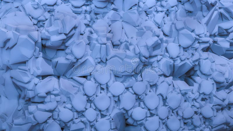 Abstract Background Texture Blue Plastic Particles 3D Illustration ...