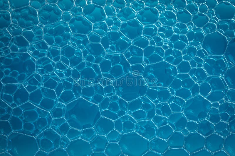 Texture of Blue Soap Foam Closeup Stock Image - Image of bubble, froth ...