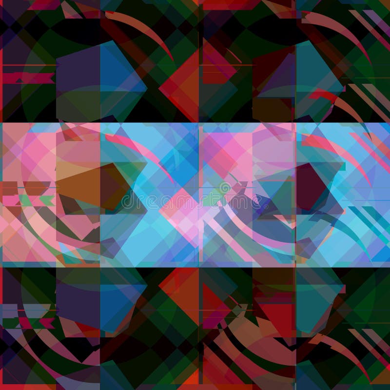 Abstract Background or Texture with Colored Geometric Figures Stock ...