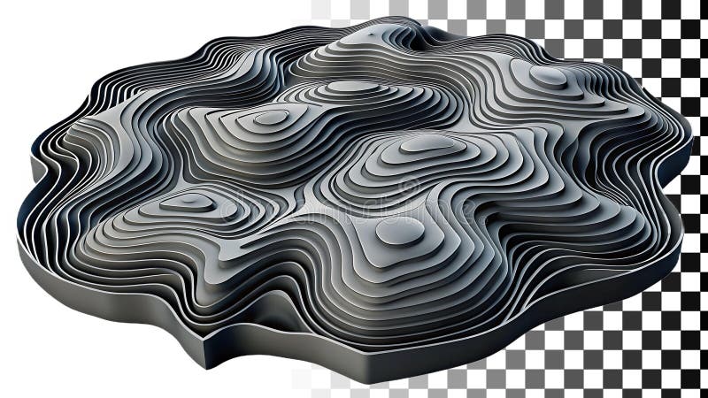 Abstract Black Wavy Texture Undulating Lines Pattern Modern Png ...