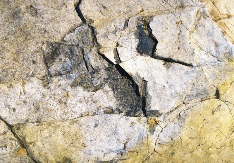 Detail of a Stone with Cracks Stock Image - Image of rock, grungy ...
