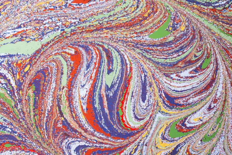 Abstract Background Texture with Ebru Marbling Painting with Patterns ...