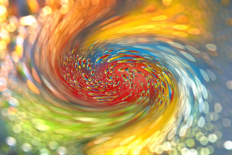 Abstract Background Texture in the Form of Blurred Twisted Color Round ...